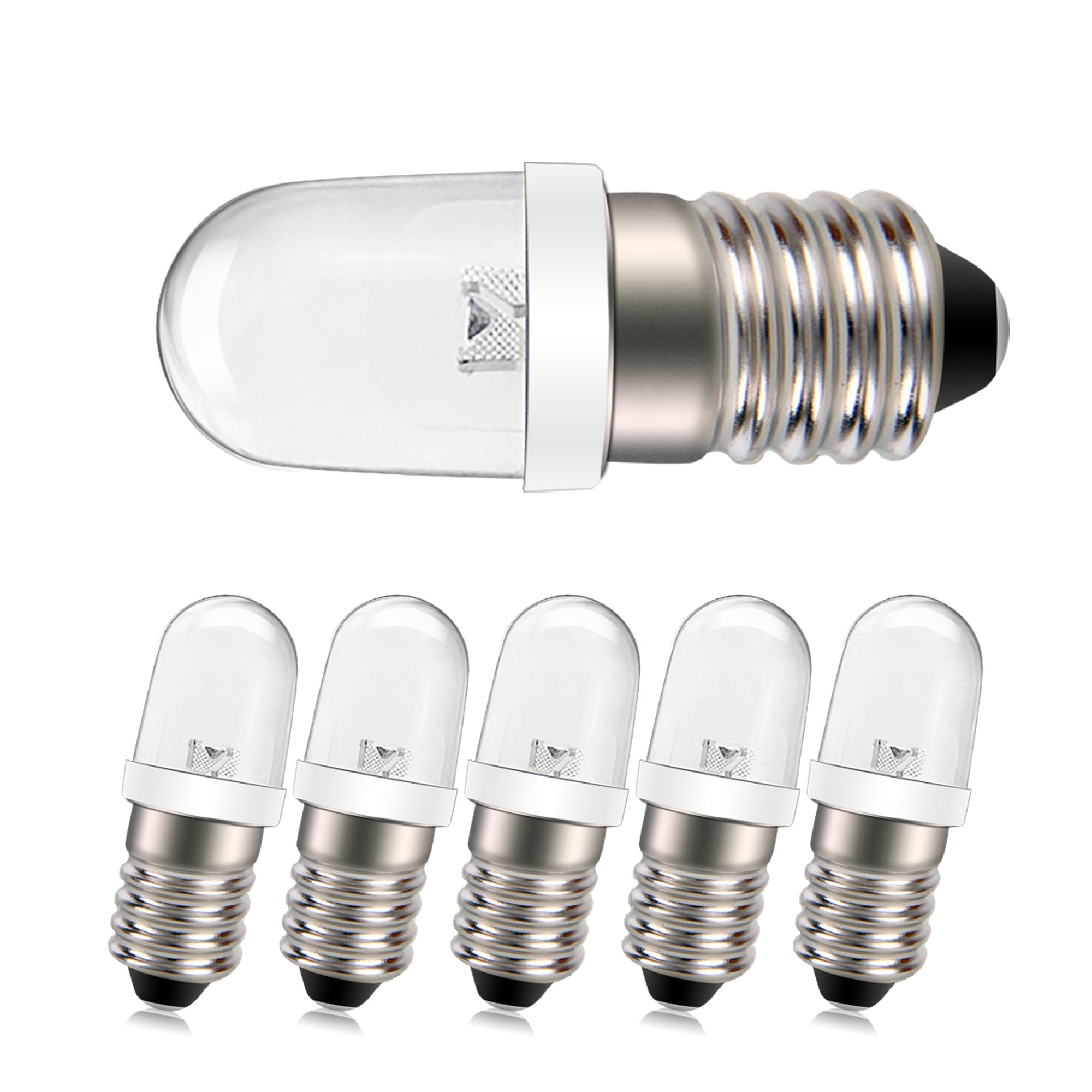 Ruiandsion E10 Micro LED Bulb, 1W 100LM 6000K White, 6V for Micro ...