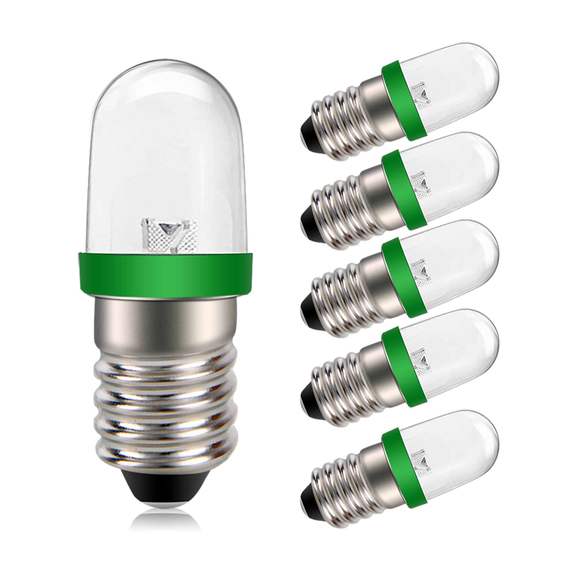 Ruiandsion E10 Micro LED Bulb, 1W 100LM Green 3000K, 6V for Micro ...