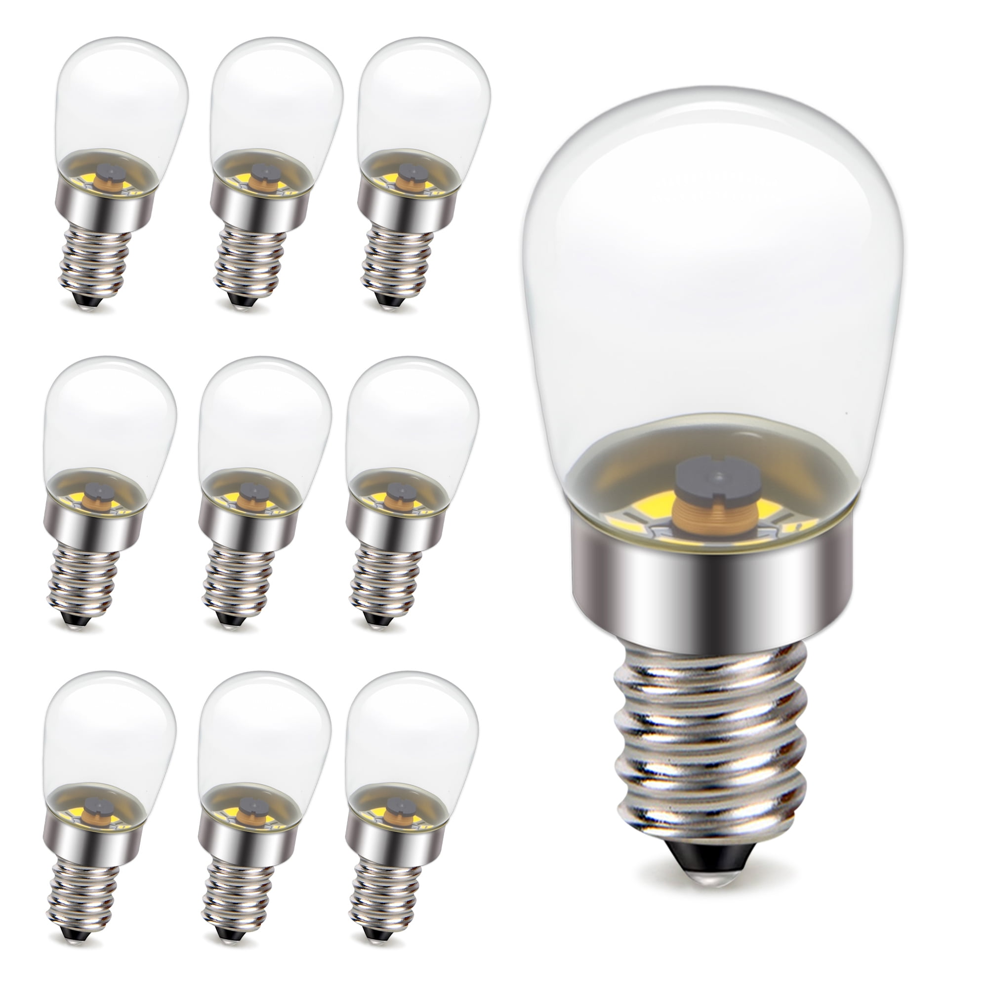 Ruiandsion E12/C7 LED Bulb, 1W Warm White 3000K, 85-265V Wide Voltage ...