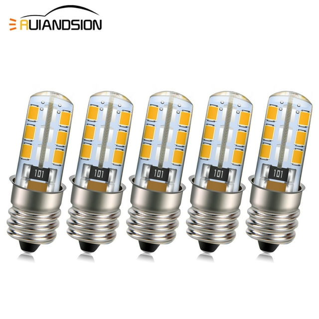 Ruiandsion E12 LED Bulb 220V Warm White Screw Base 2835 24SMD LED Bulb ...