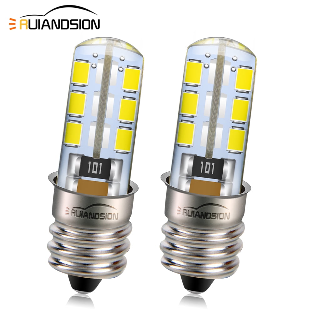 Ruiandsion E12 LED Bulb 220V White Screw Base 2835 24SMD LED Bulb for ...