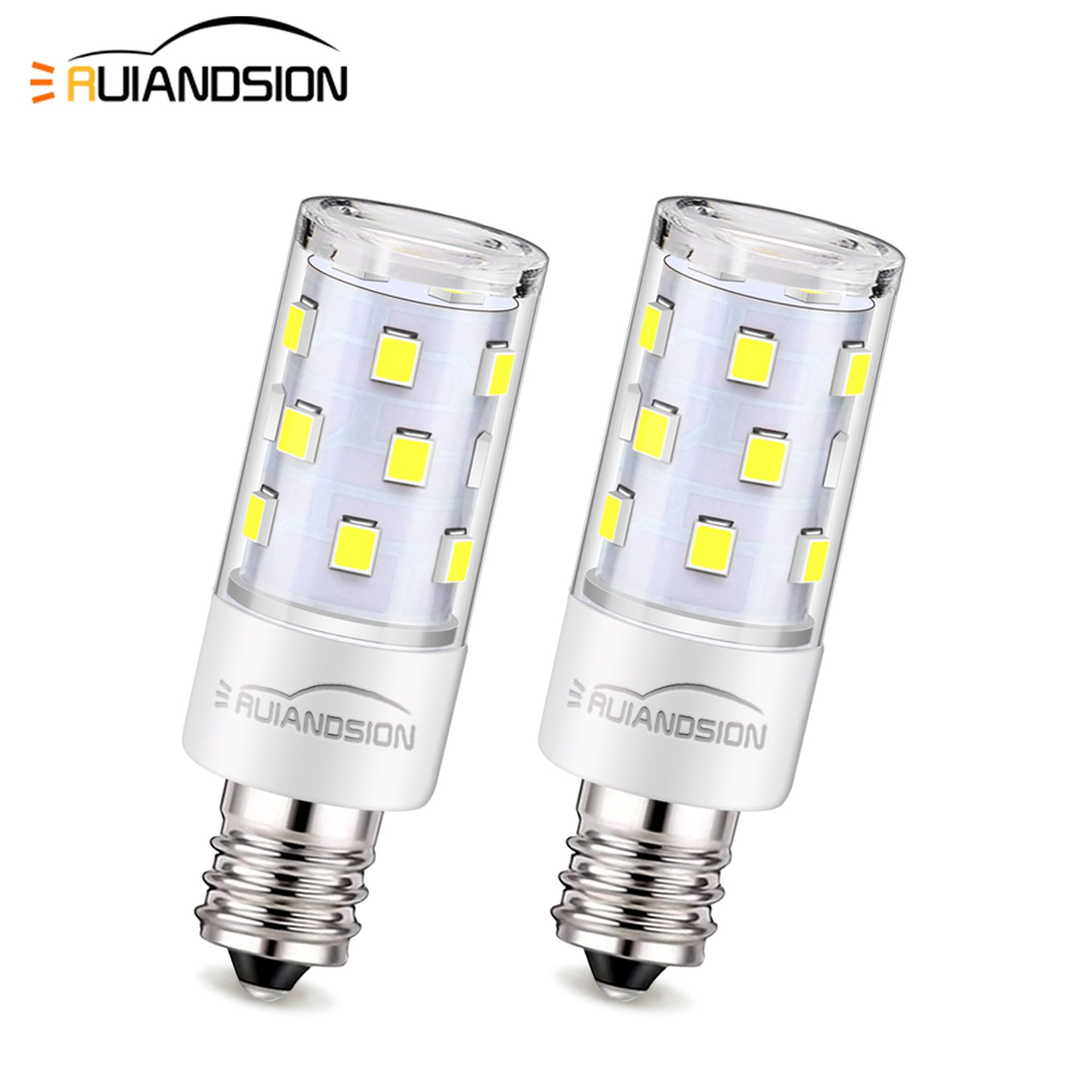 Ruiandsion E12 LED Bulb 4W 1000LM 6000K White 120V 2835 SMD Long Life ...