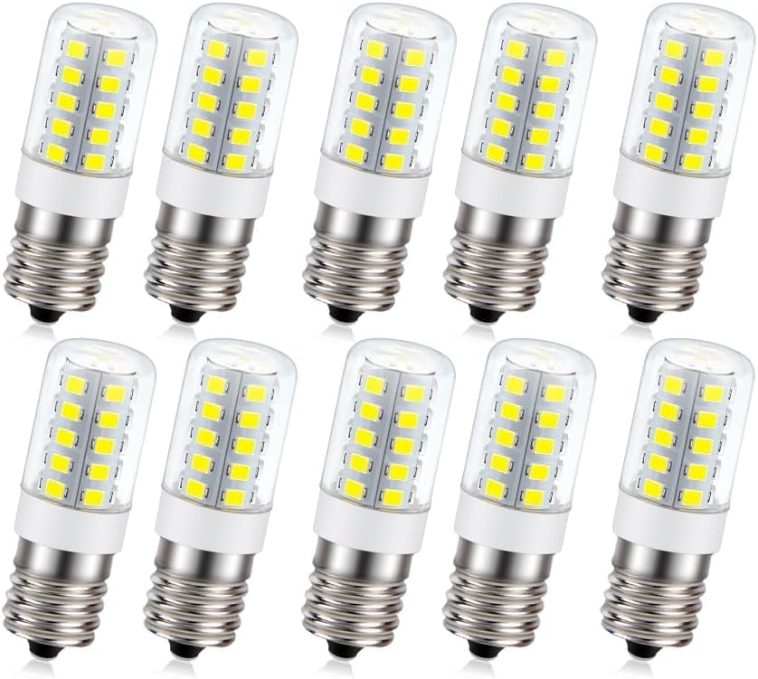 Ruiandsion E17 LED Bulb 1.5W (30W Equivalent) AC 110V White Candle Base ...