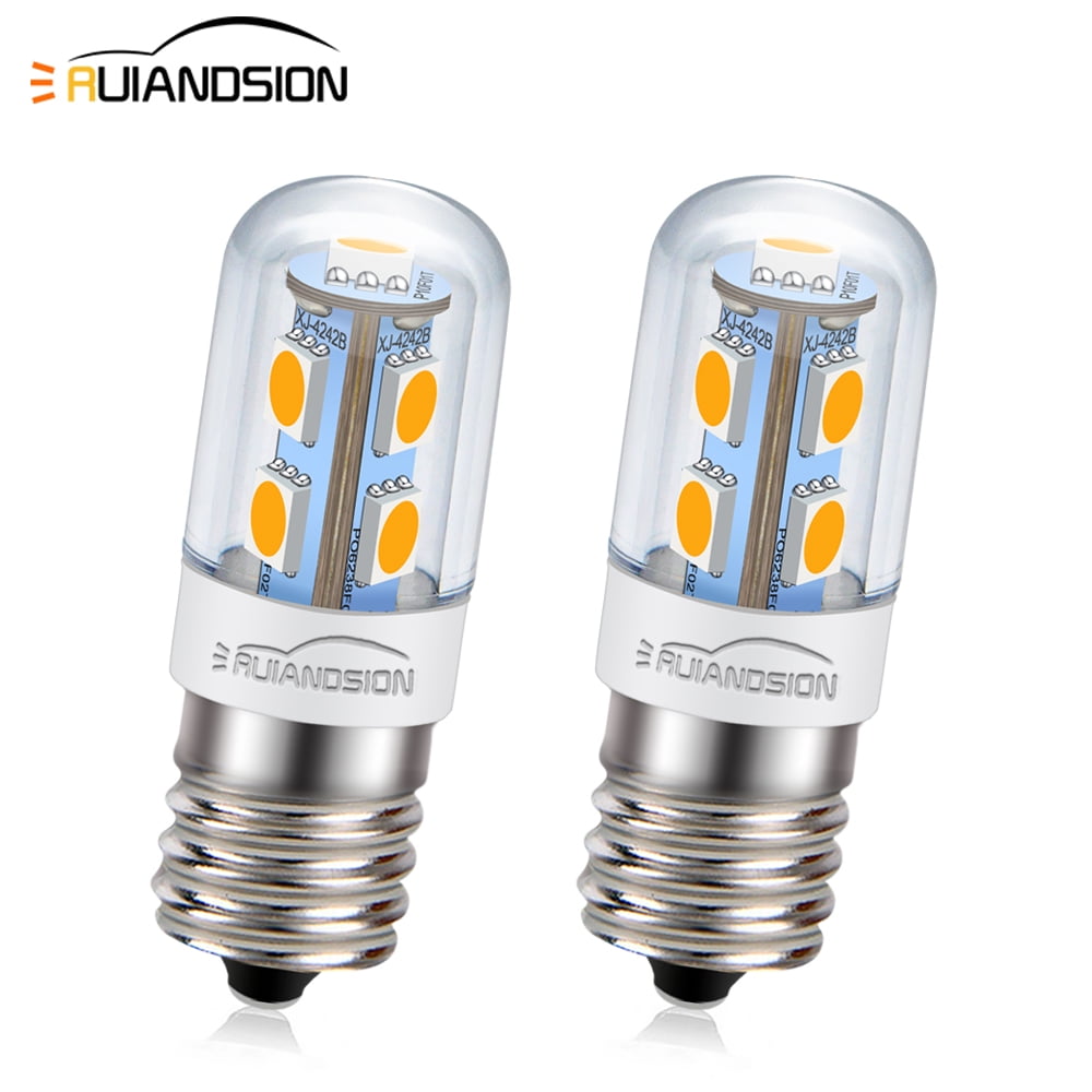 Ruiandsion E17 LED Bulbs for Kitchen Appliances, 1W 210 Lumen, Warm ...
