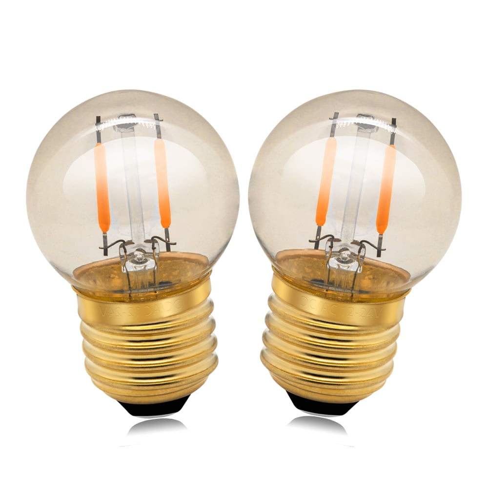 Ruiandsion E26 LED Light Bulbs Warm White 2200K G40 LED Energy Saving ...