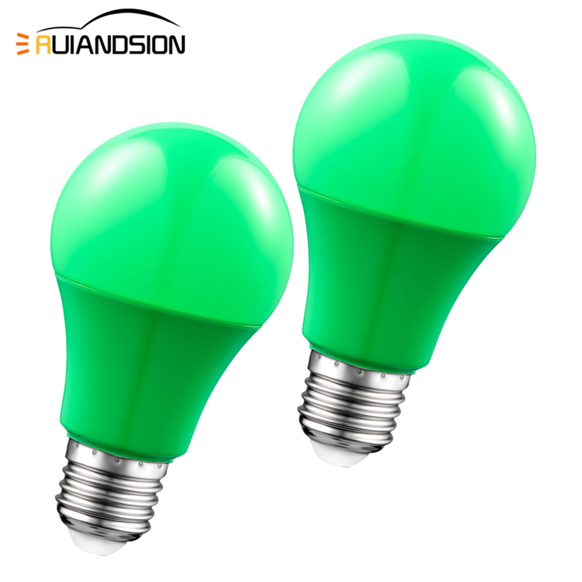 Ruiandsion E27 Edison Green LED Bulb AC 220V IP55 Waterproof 2500K Warm ...