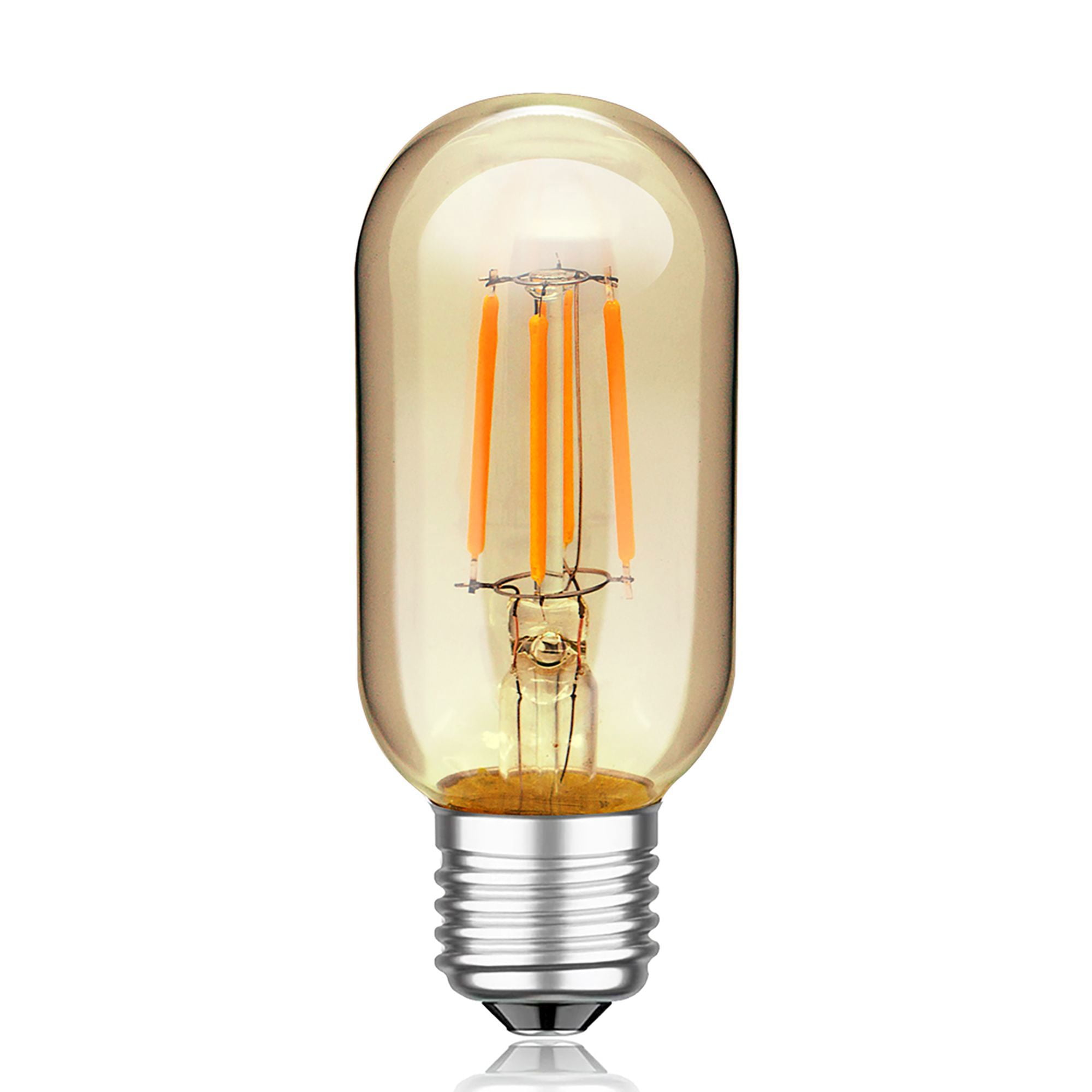 Ruiandsion E27 Retro Filament LED Bulb, Oval Shape, 2200K Warm White ...