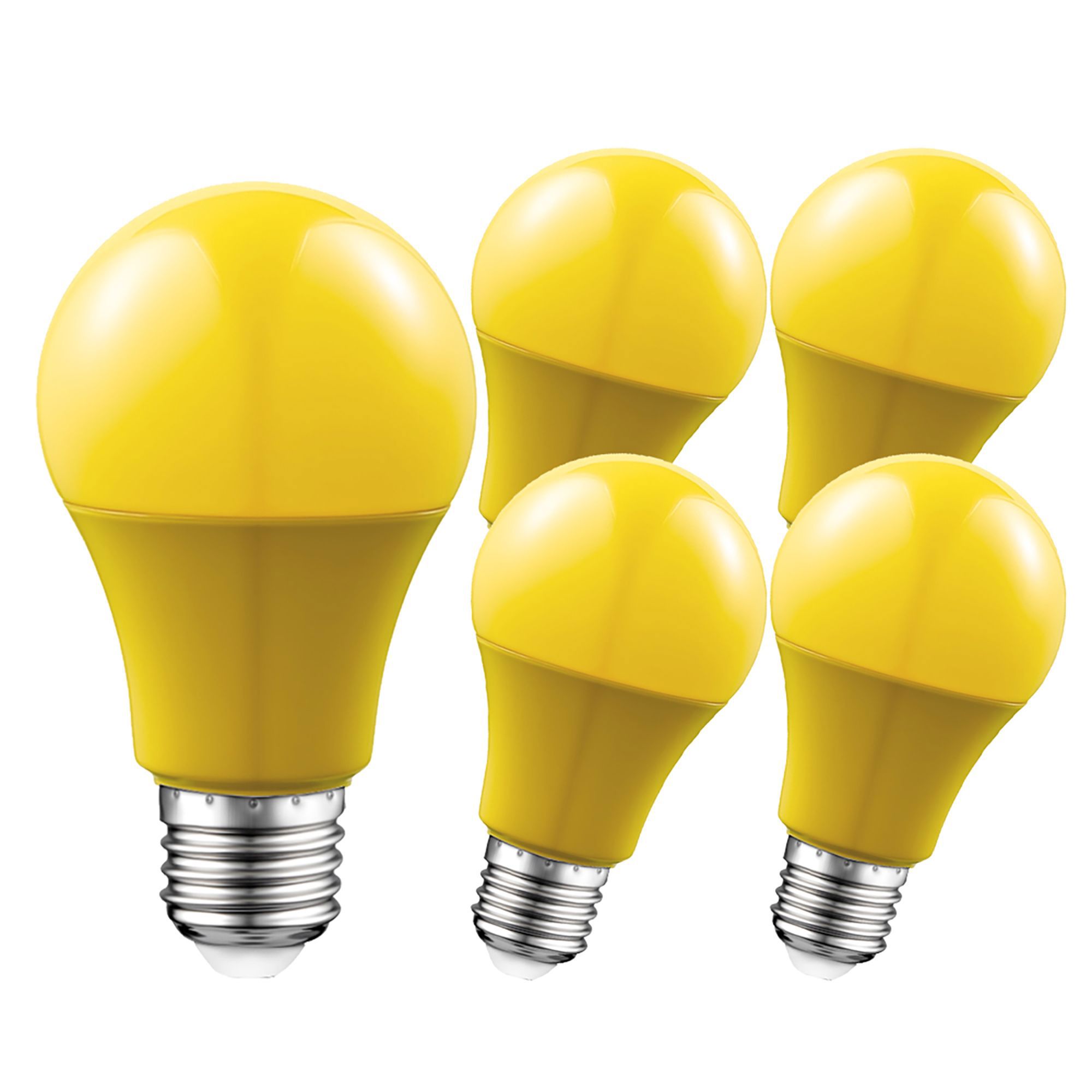 Ruiandsion E26/E27 LED Bulb,4-Pack,9W Yellow,85-265V(110V/220V ...