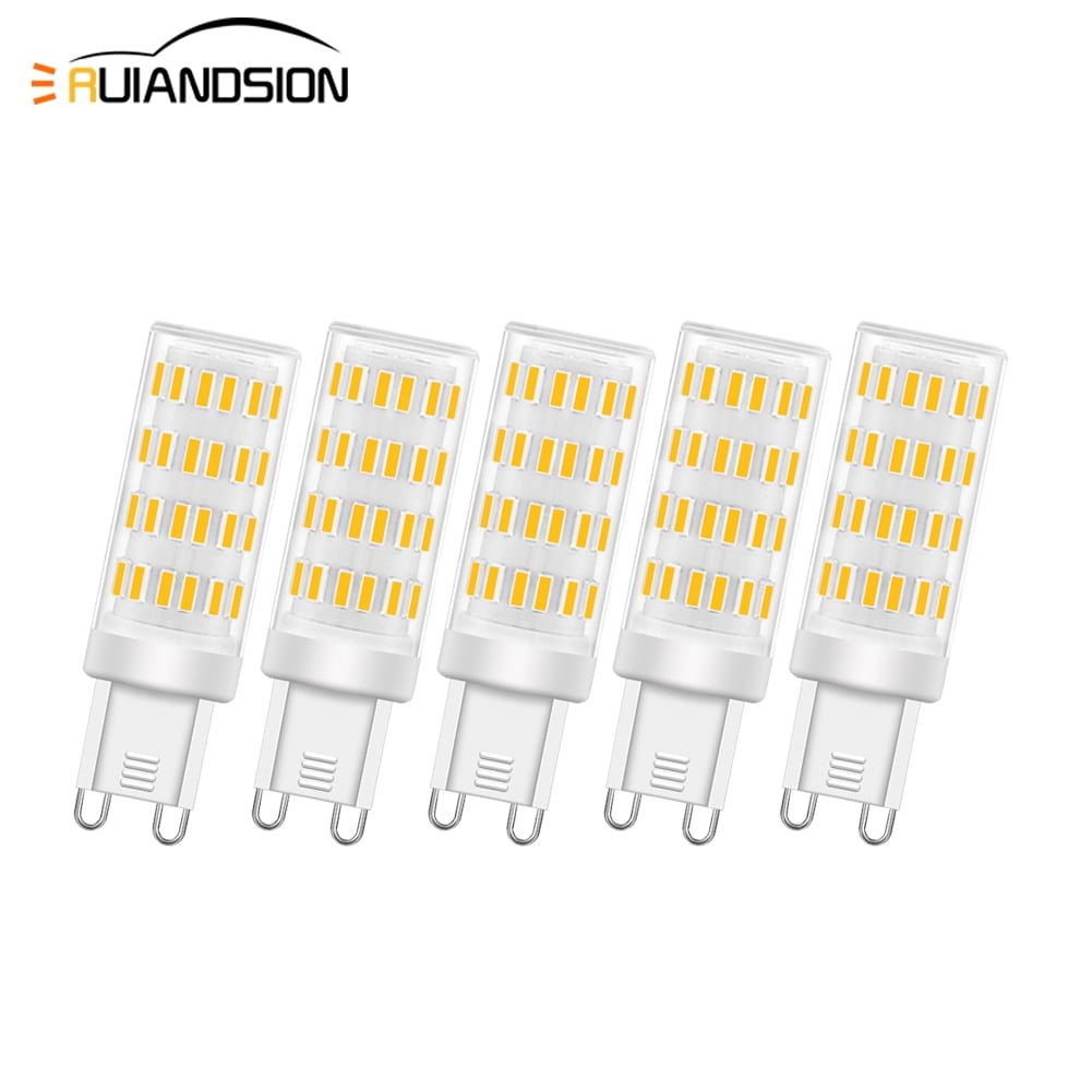 Ruiandsion G9 LED Bulb 7W AC/DC 12-24V Warm White No-Flicker, Ideal for ...