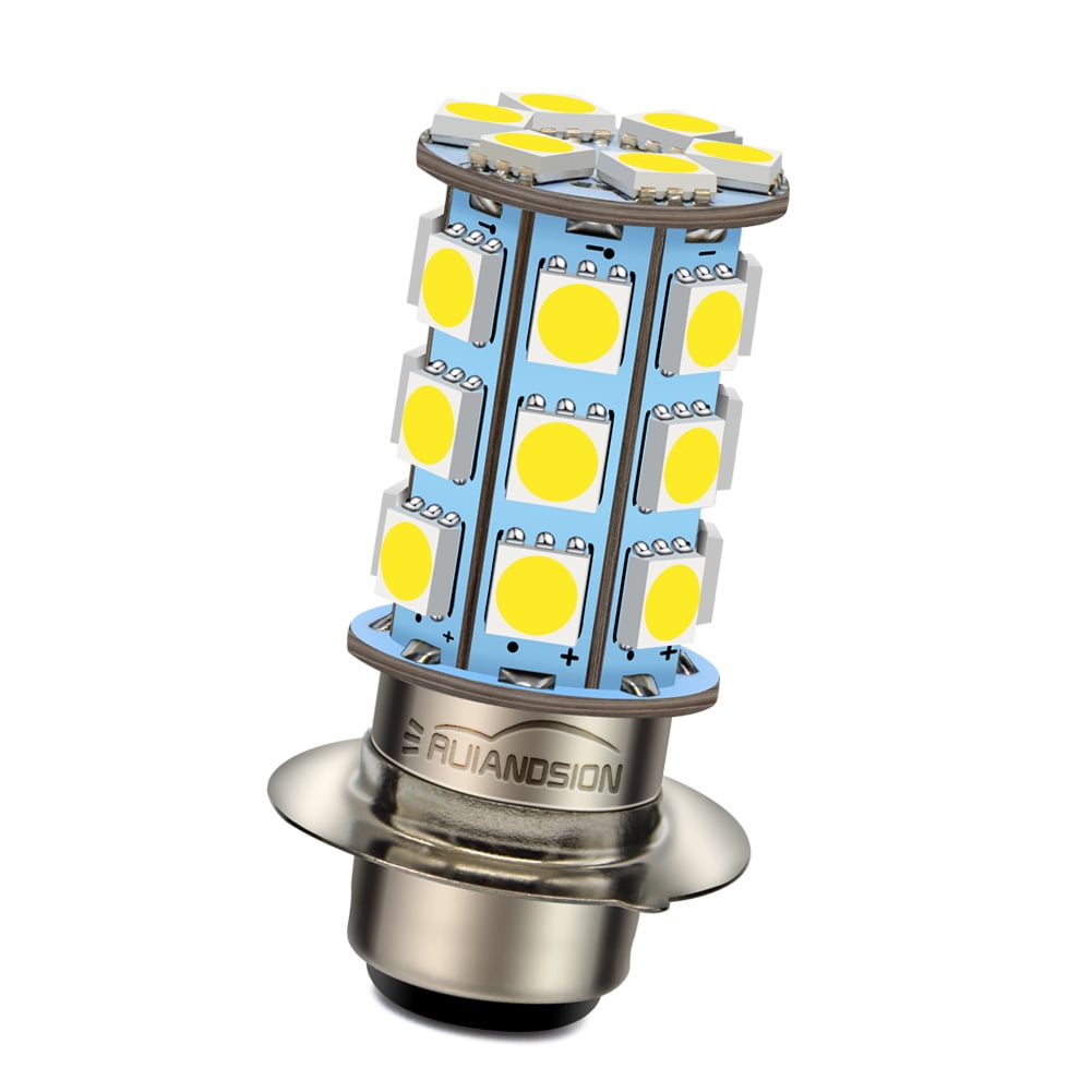 Ruiandsion H6M LED light Bulb 6V 540LM Super Bright P15D LED Motorcycle ...
