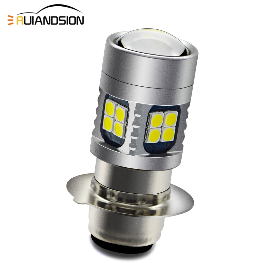 Ruiandsion H6M Motorcycle LED Headlight Bulb, 800LM 6000K White 6-30V ...