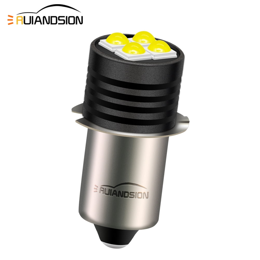 Ruiandsion LED Flashight Bulb P13.5S 3V 0.6 Watts Spare Bulb Headlight ...