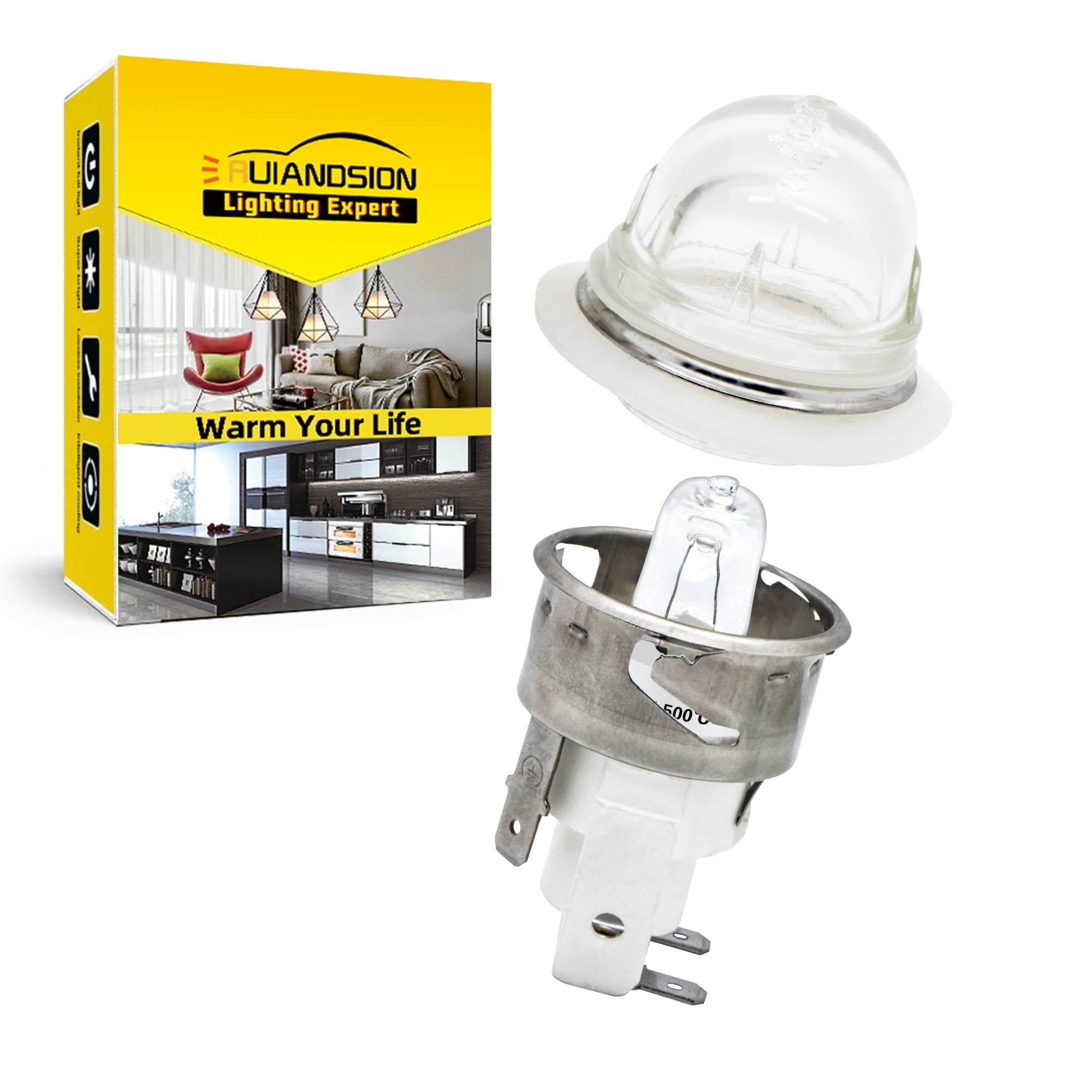 Ruiandsion Microwave Bulb W06+E14 Halogen Bulb and Base Combo Set 230V ...