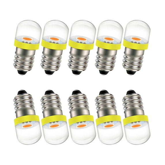 Ruiandsion Mini E10 Base Bulb 0.12W 2800K Yellow Soft Light Bulb 12V DC ...