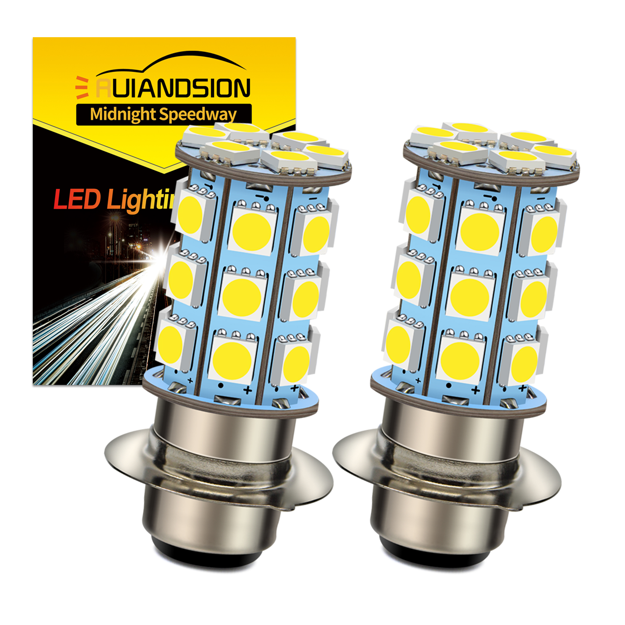 Ruiandsion H6M LED Headlight Bulb 6 V 540 LM 6000K White Adjustable ...