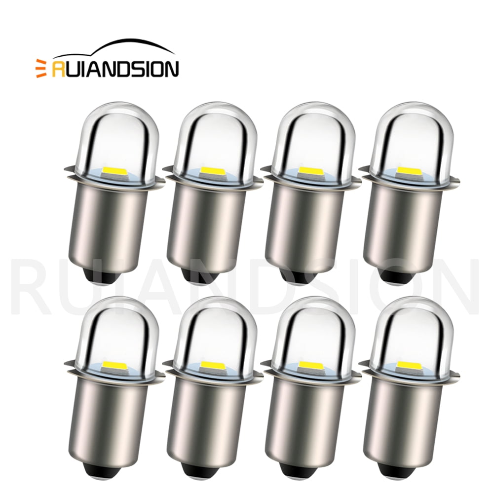 Ruiandsion P13.5S 3V LED Flashlight Bulb Torch Spear Bulb White Non ...