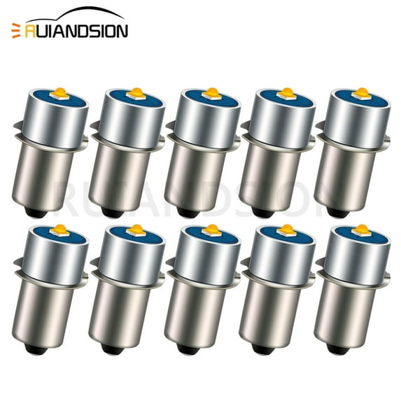 Ruiandsion P13.5S AC 4.5V LED Bulb,White 200LM, Non-Polarity for Bike ...