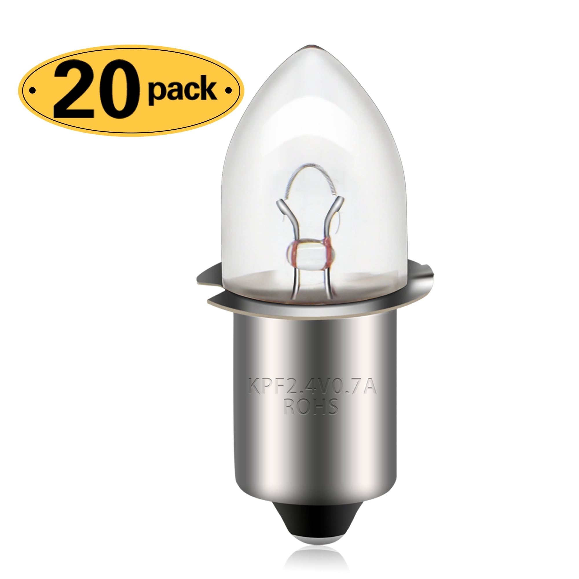 Ruiandsion P13.5S Halogen Bulb,2.4V Low Voltage 1.68W 100LM Warm White ...