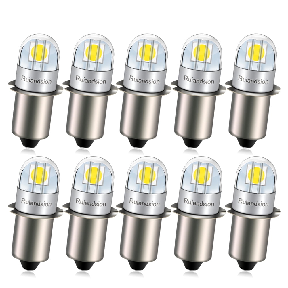 Ruiandsion P13.5S LED Bulb Torch Lantern Work Light 12V Non-Polarity ...