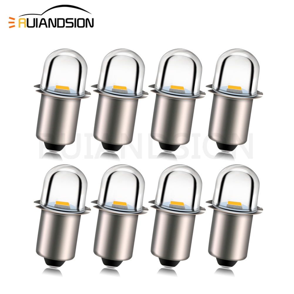 Ruiandsion P13.5S LED Flashlight Bulb Torch Spear Bulb 3V Warm White ...