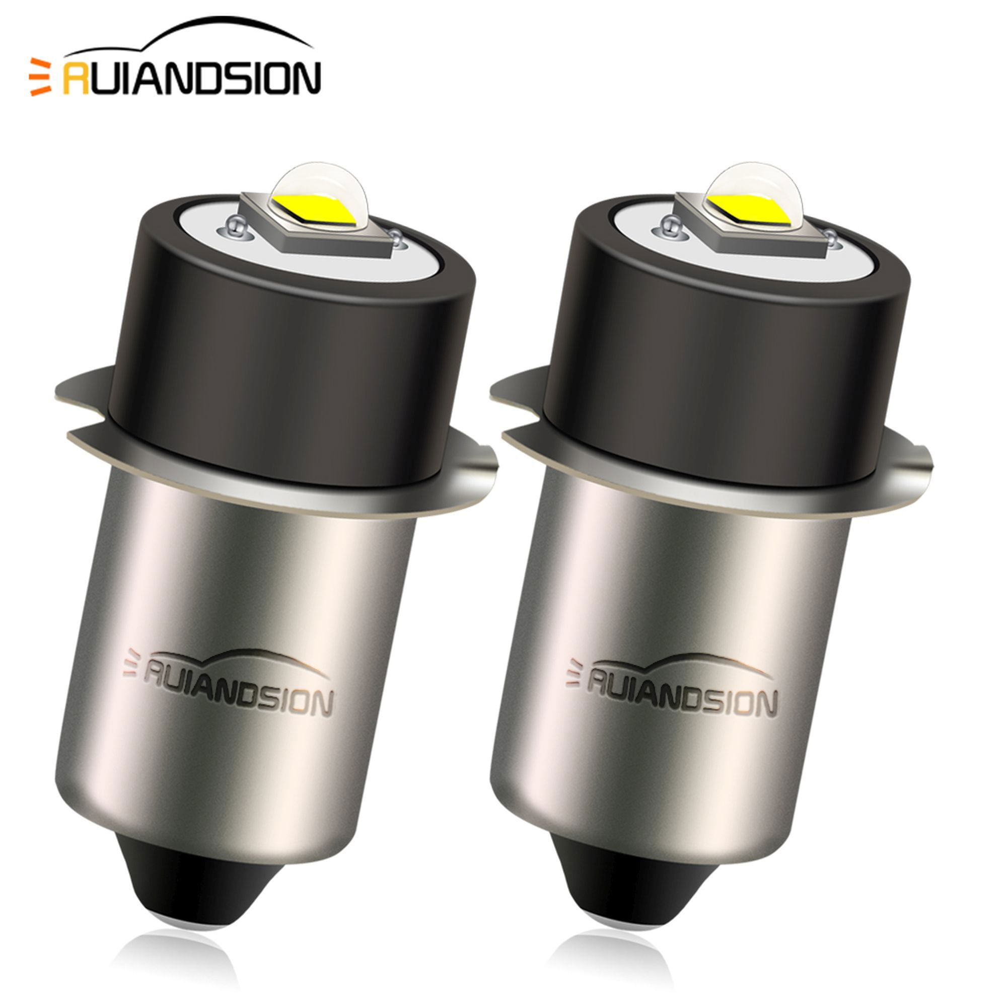 Ruiandsion P13.5S Wide Voltage LED Light Bulb, 2-Pack, 1 to 9V DC 300 ...