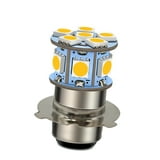 Ruiandsion P15D-25-3 LED Motorcycle Bulb Day Driving Light Warm White ...
