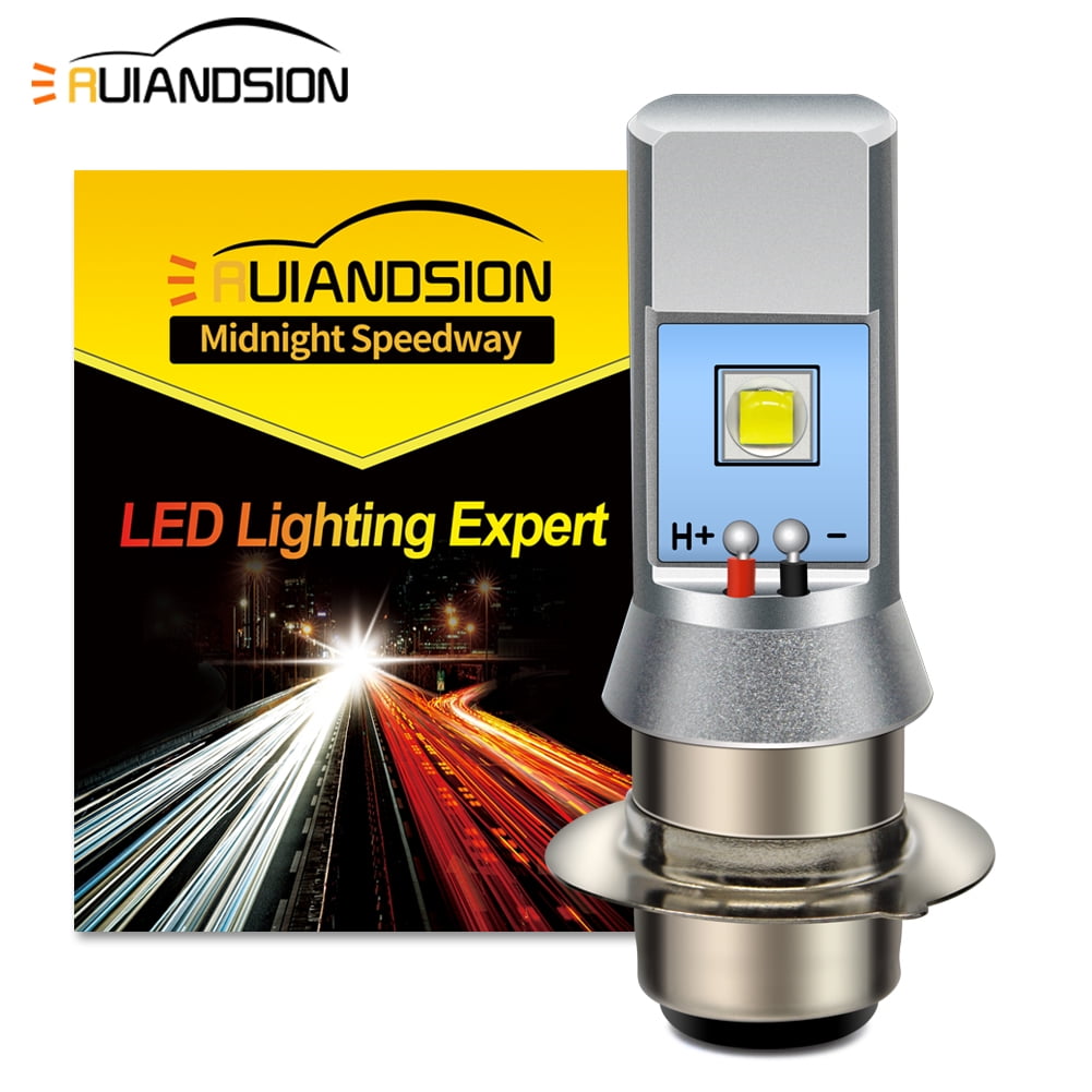 Ruiandsion P15D Motorbike Headlight Bulbs Replacement Bulb Scooter Fog ...