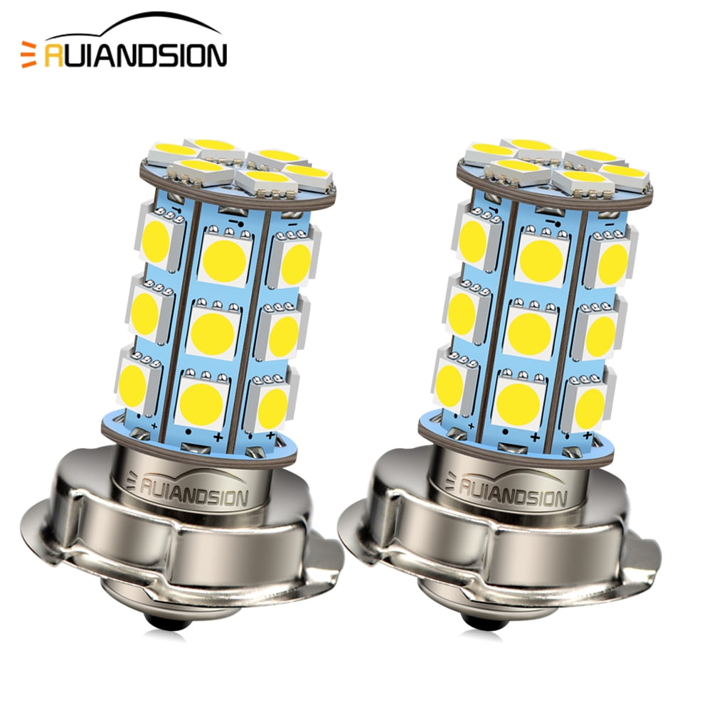 Ruiandsion P26S LED Bulb for Motorcycle Scooter ATV 12V 6000K 540Lm ...