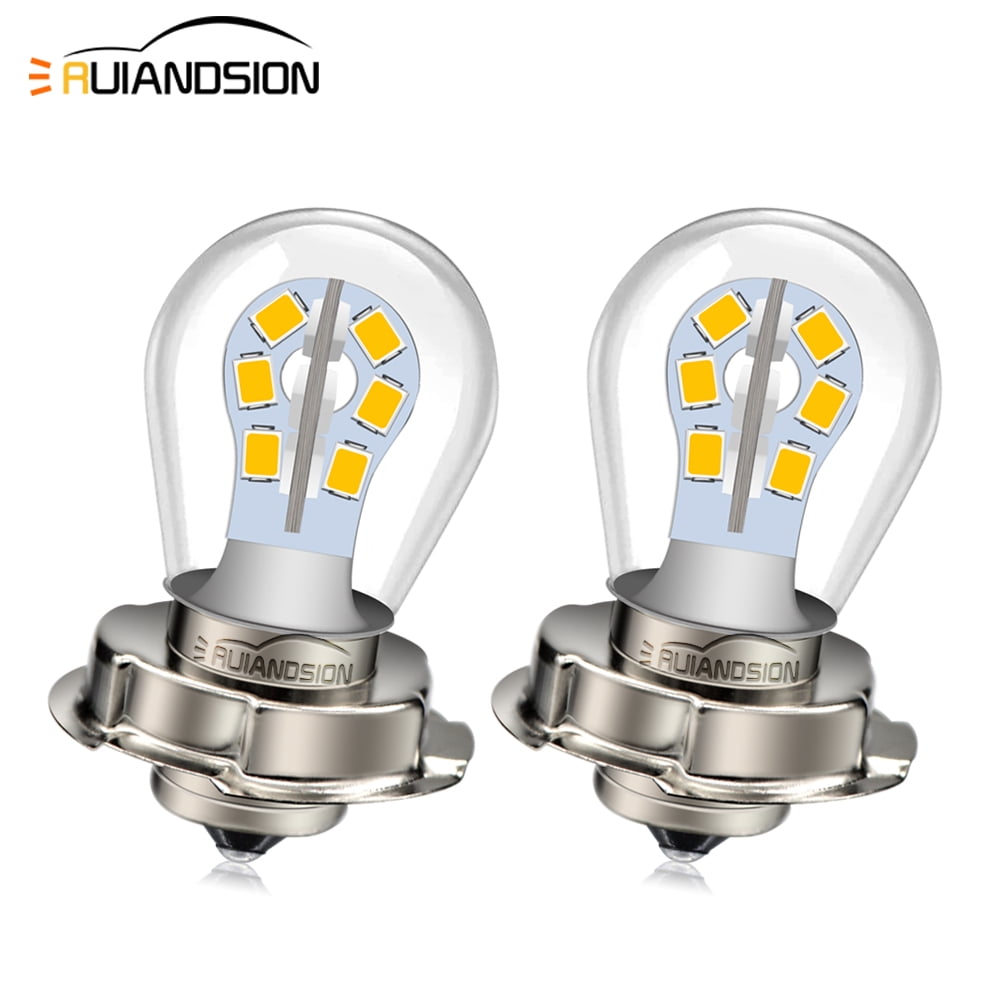 Ruiandsion P26S LED Motorcycle Light Bulb AC/DC 6V Replacement for ...