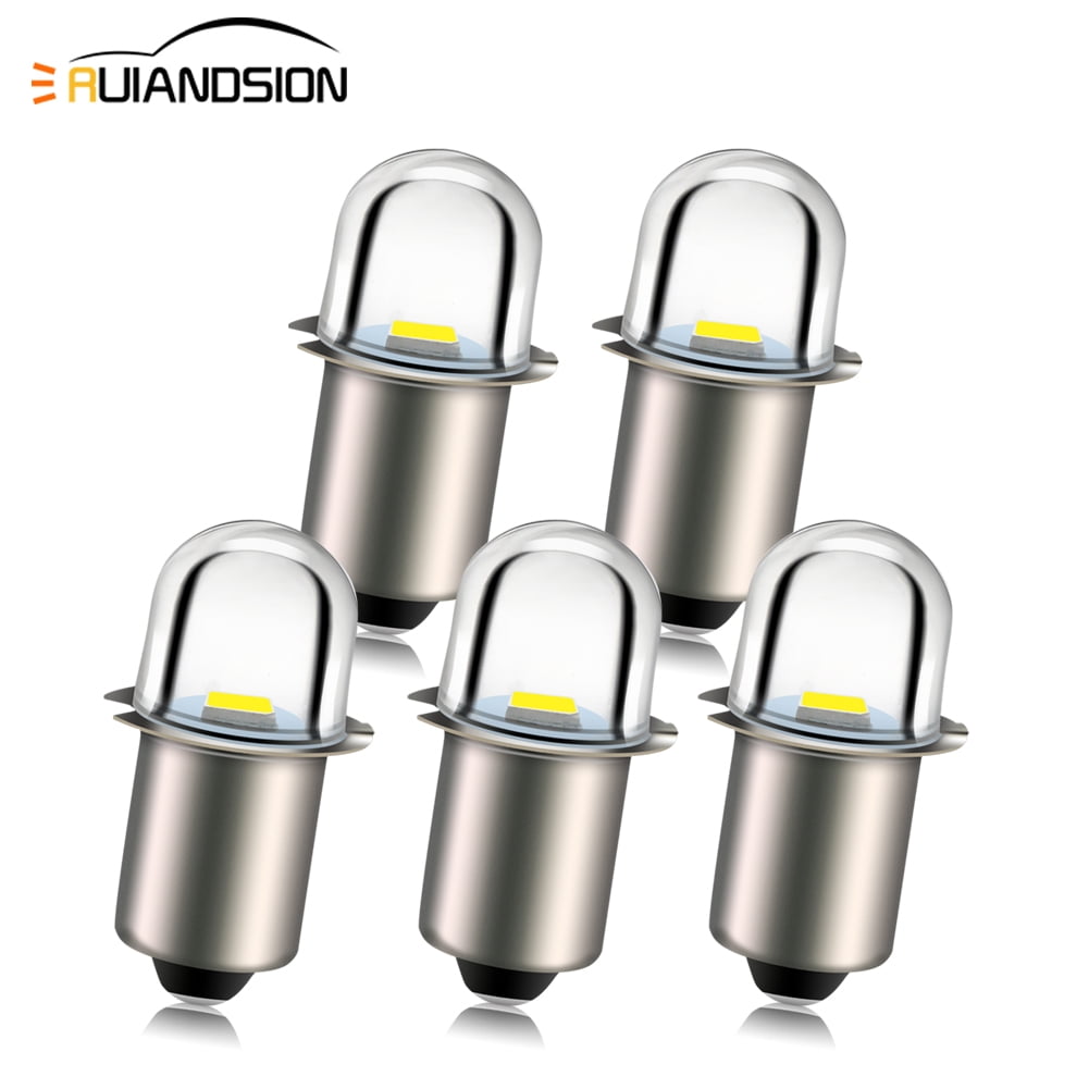 Ruiandsion Upgrade LED Flashlight Bulb, 18V P13.5S Maglite LED ...