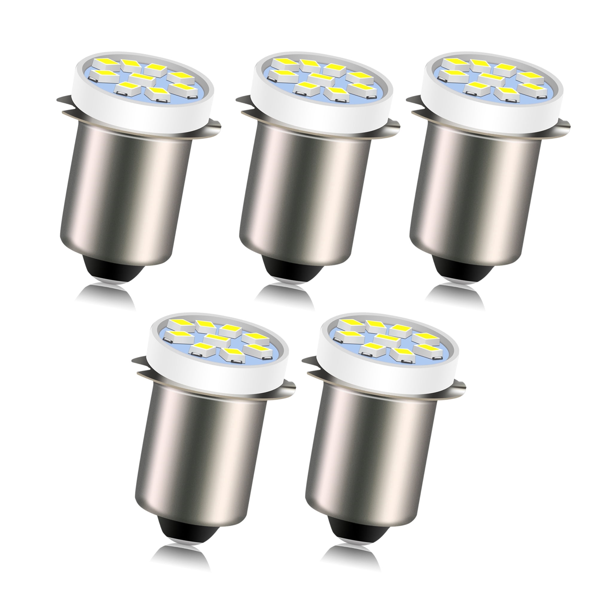 Ruiandsion P13.5S 3V Miniature LED Bulbs, 0.45W 300LM 6000K White, for ...