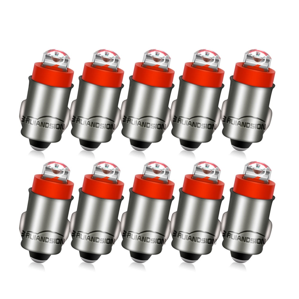 Ruiandsion Vehicle Dashboard LED Lights BA7S 24V Red Non-Polarity for ...