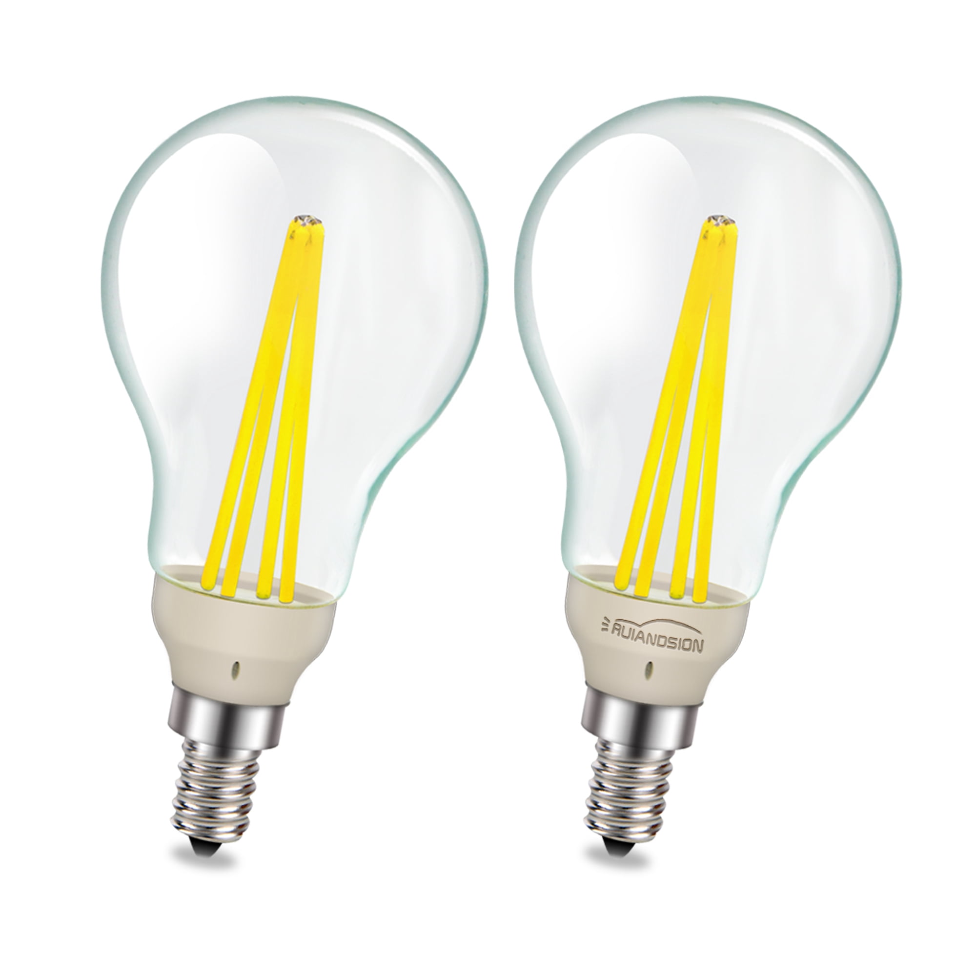 Ruiandsion Vintage LED Bulb E12 Base 4W 400 Lumen 6000K White AC 110V ...
