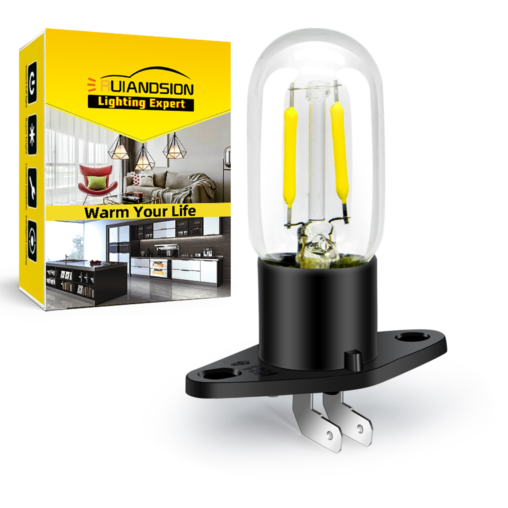 Ruiandsion Z187 Integrated Base Microwave Oven Light Bulb High Heat and ...