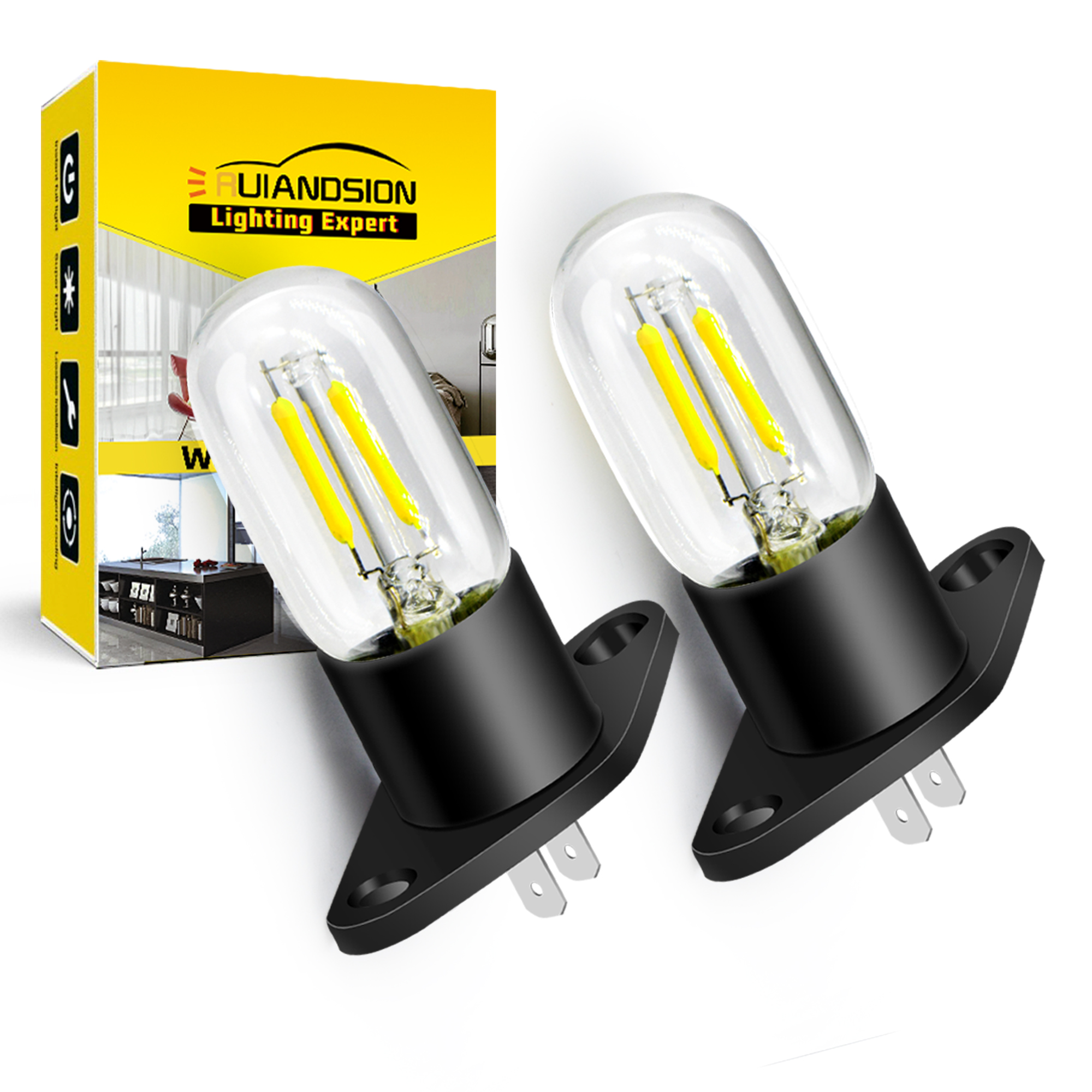 Ruiandsion Z187 LED Appliance Bulb for Microwave and Oven, 25W 600 LM ...
