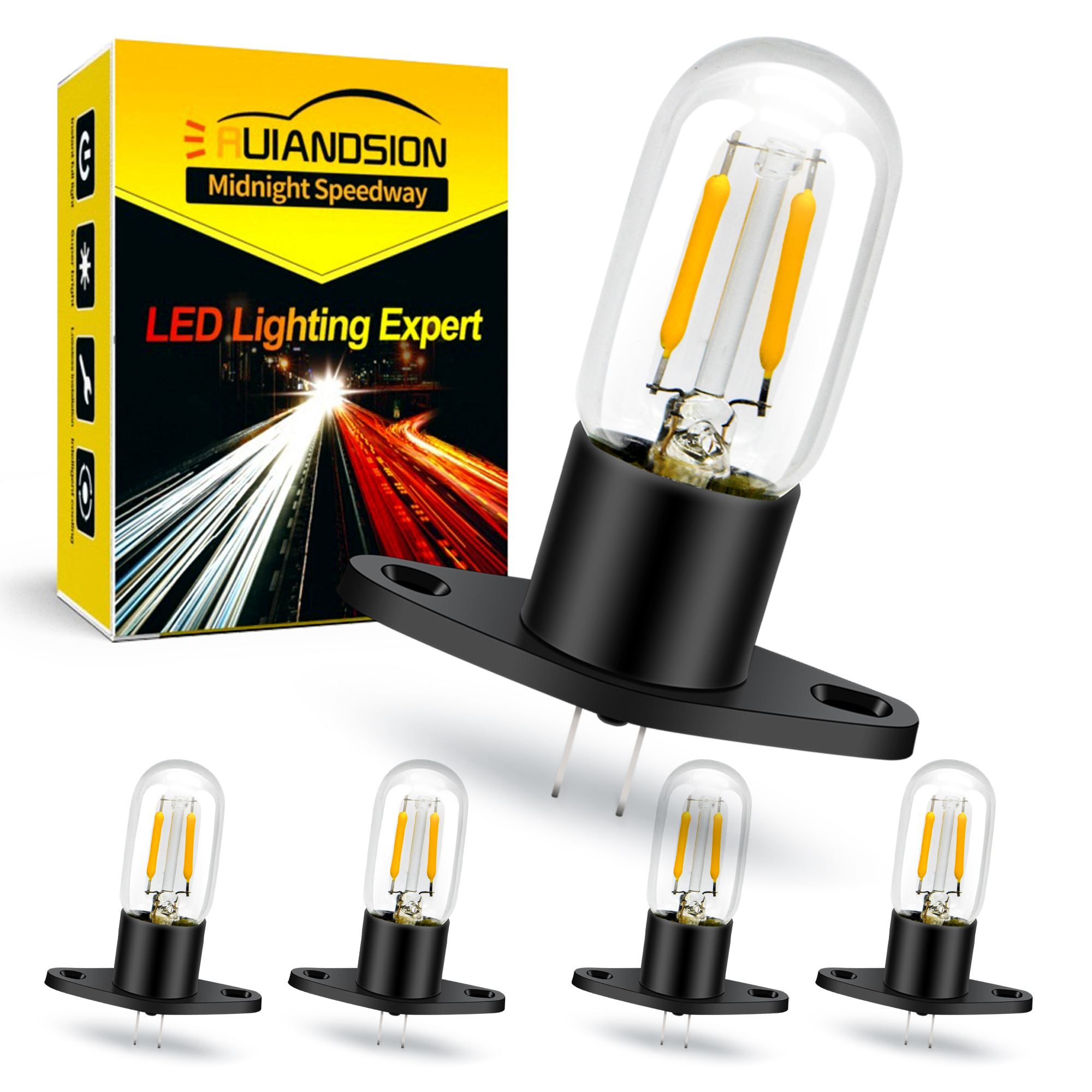 Ruiandsion Z187 LED Appliance Bulb for Microwave and Oven, AC 110-130V ...