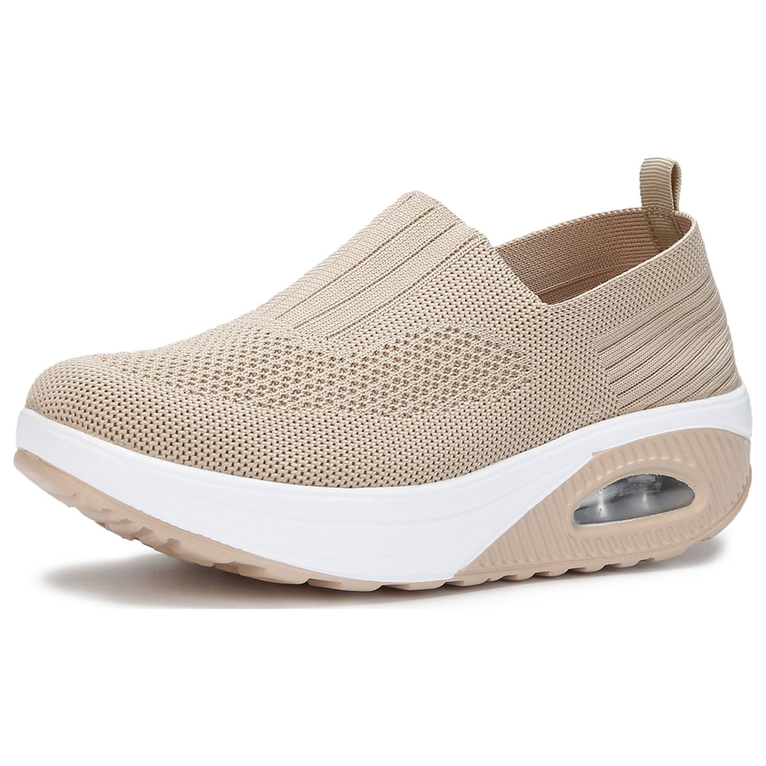 Ruiatoo Women Platform Sneakers Slip-on Air Cushion Orthopedic Walking ...