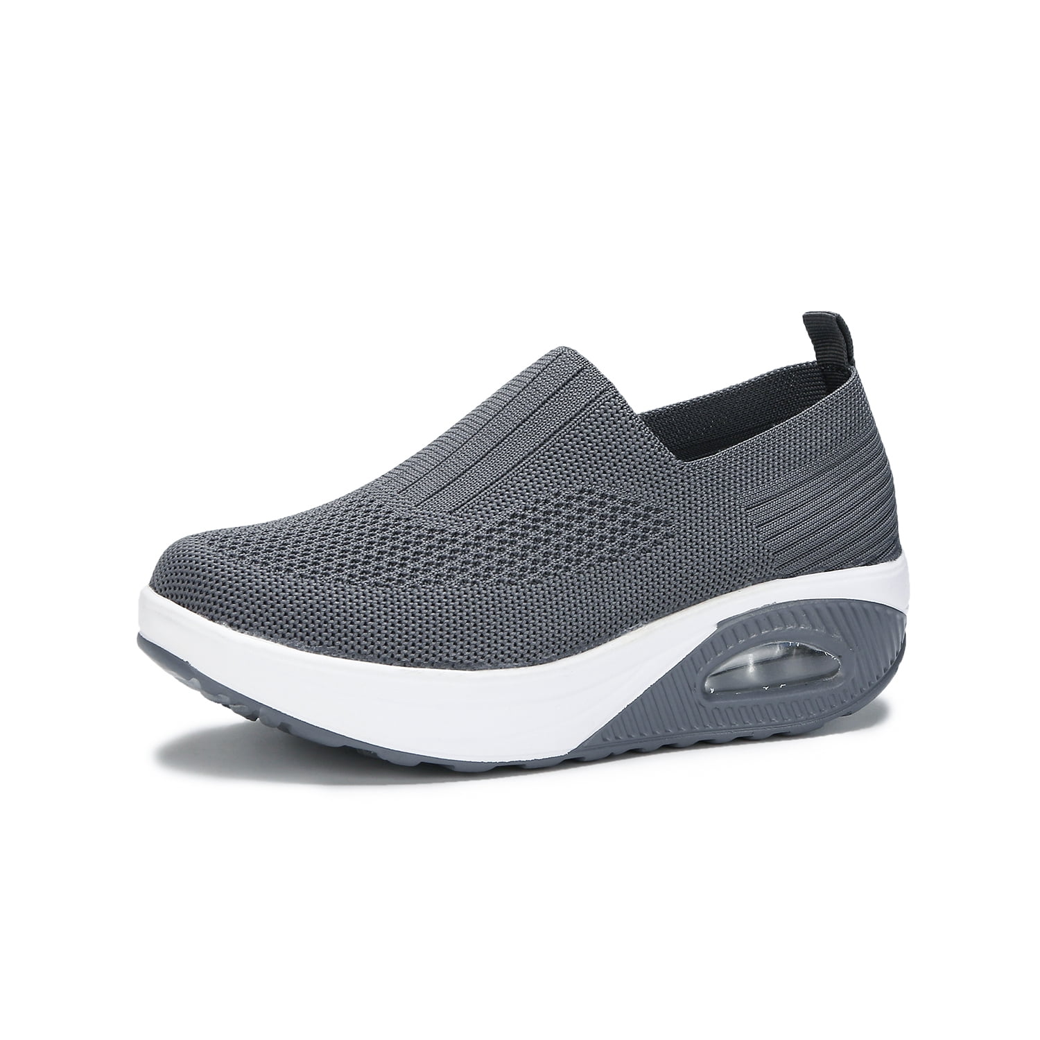 Ruiatoo Women Platform Sneakers Slip-on Air Cushion Orthopedic Walking ...