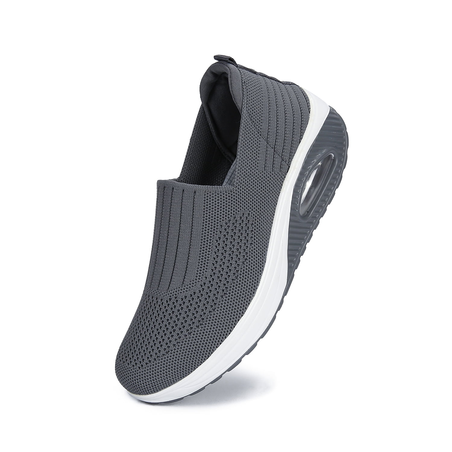 Ruiatoo Women Platform Sneakers Slip-on Air Cushion Orthopedic Walking ...