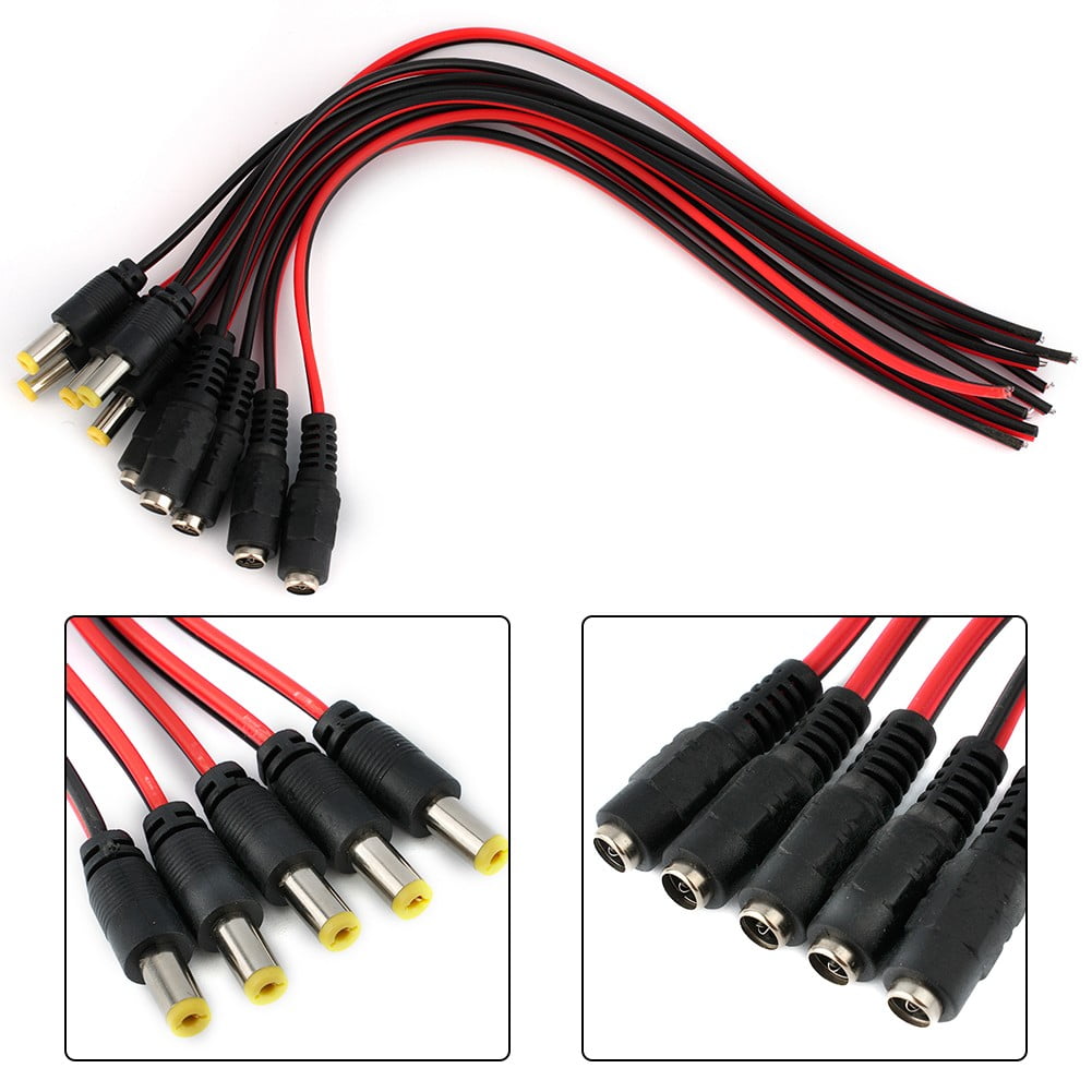 Ruibeauty 10pcs Male Female Dc Power Supply Socket Jack Plug Connector ...