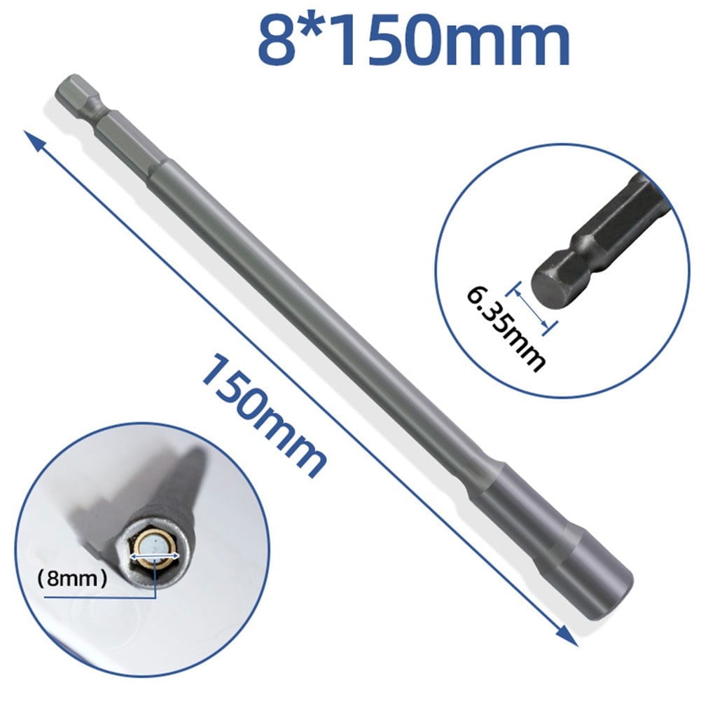 Ruibeauty 150mm Long 6mm-19mm Hexagon Nut Driver Drill Bit Socket ...