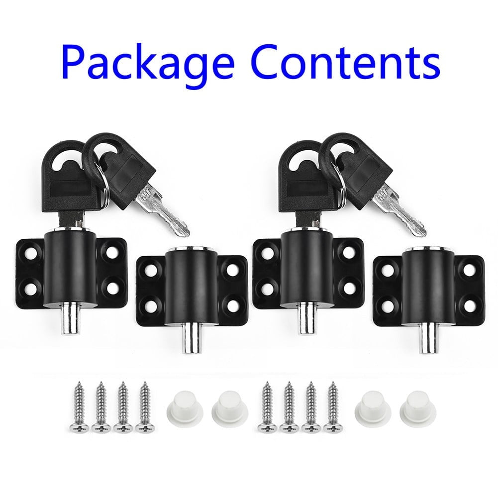 Ruibeauty 2Pcs Sliding Patio Door Catches Set Casement Bolt Security ...
