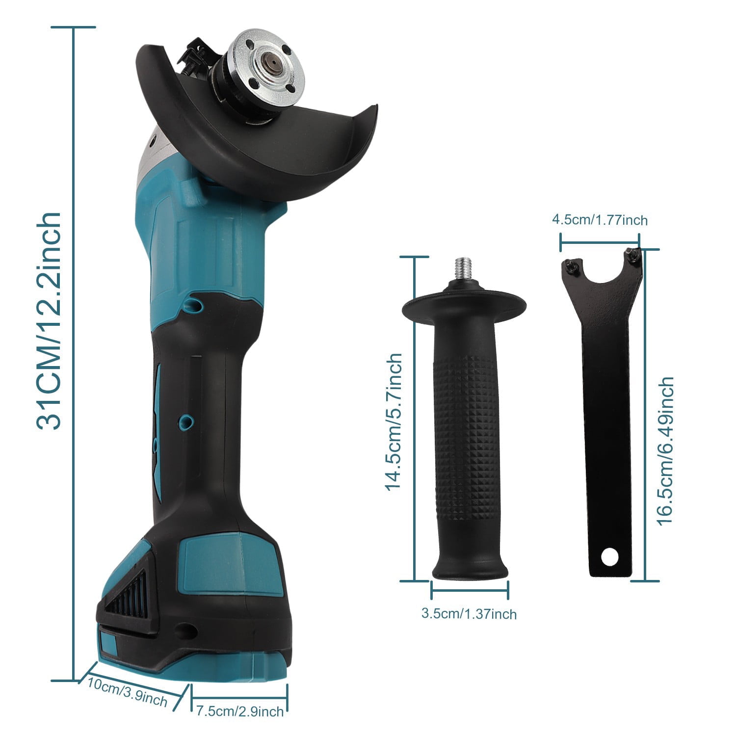 Ruibeauty Angle Grinder Cut-Off Grinder Brushless Disc 125mm - Walmart.com