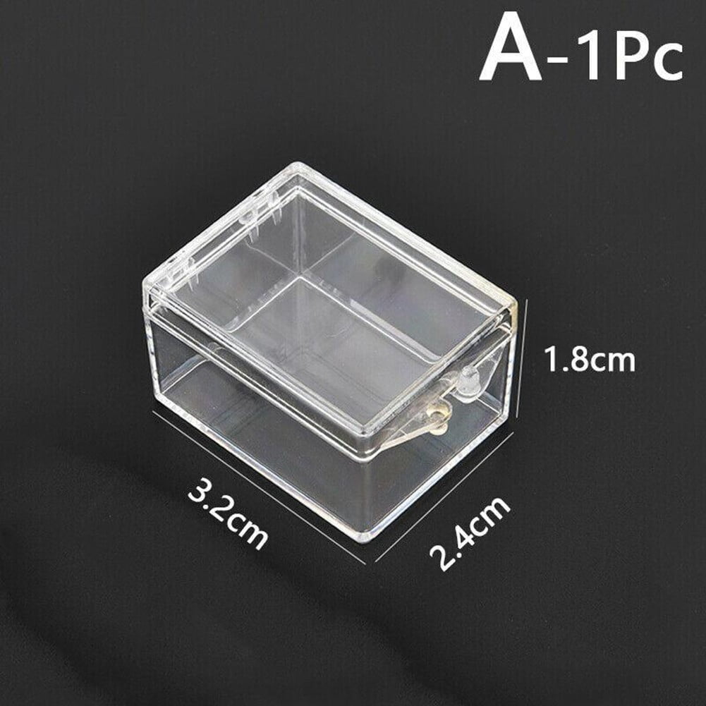 Ruibeauty Clear Plastic Box Rectangular Insect Specimen Display Desktop