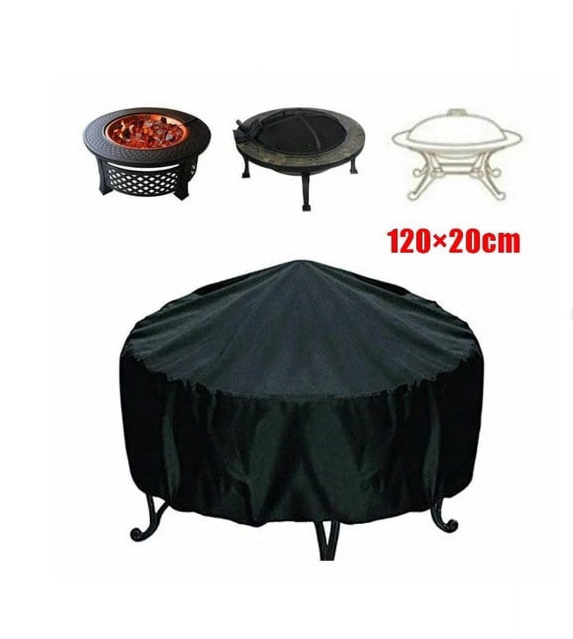 Ruibeauty Fire Pit Cover Round for Fire Pit 30inch - 48inch,Heavy Duty ...