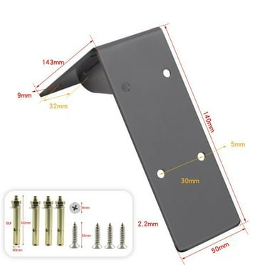 Uxcell 3" Invisible Floating Shelf Brackets, Hidden Blind Supports for ...