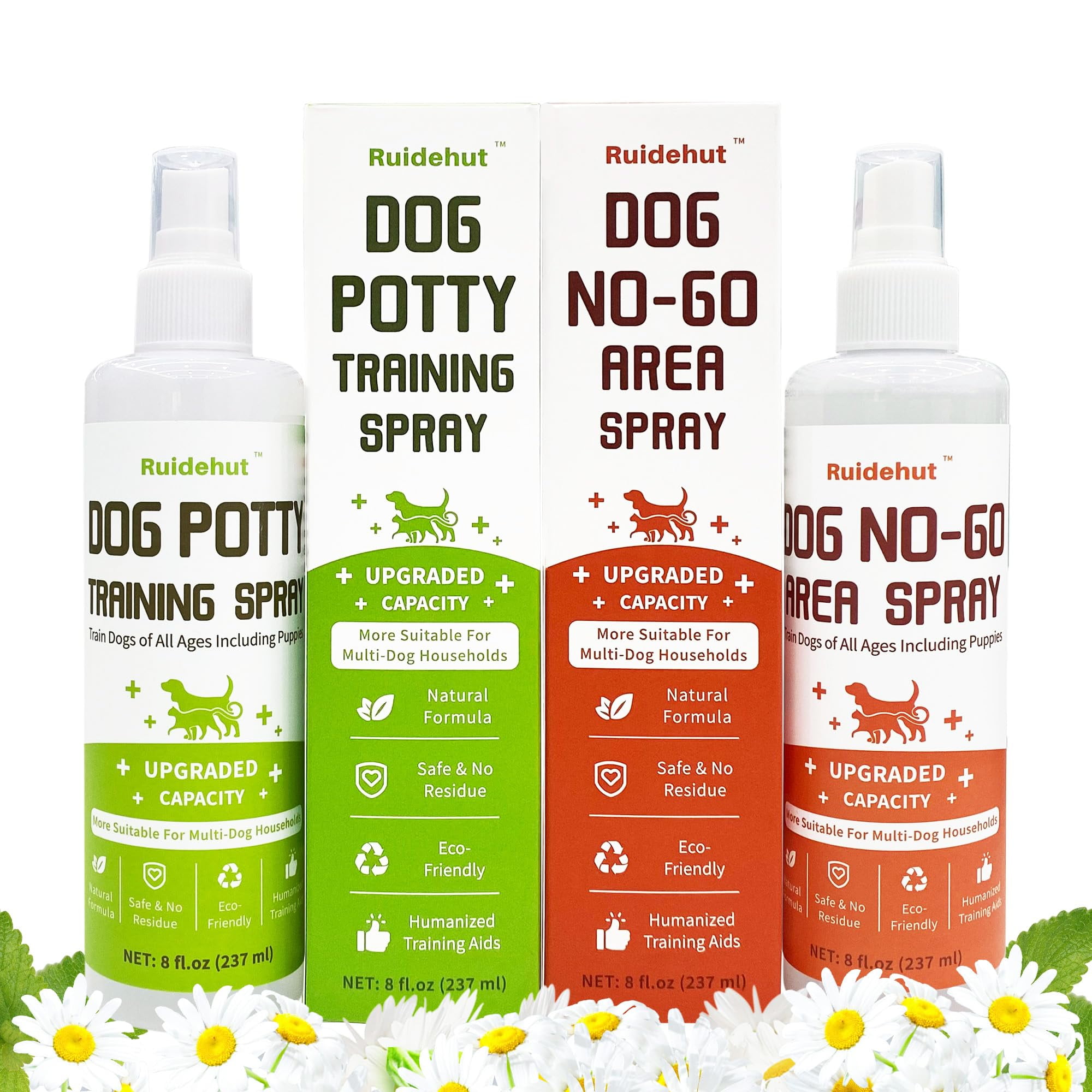Ruidehut Dog Potty Training IRF13 Spray & NO-GO Area Spray | Dog Pee ...