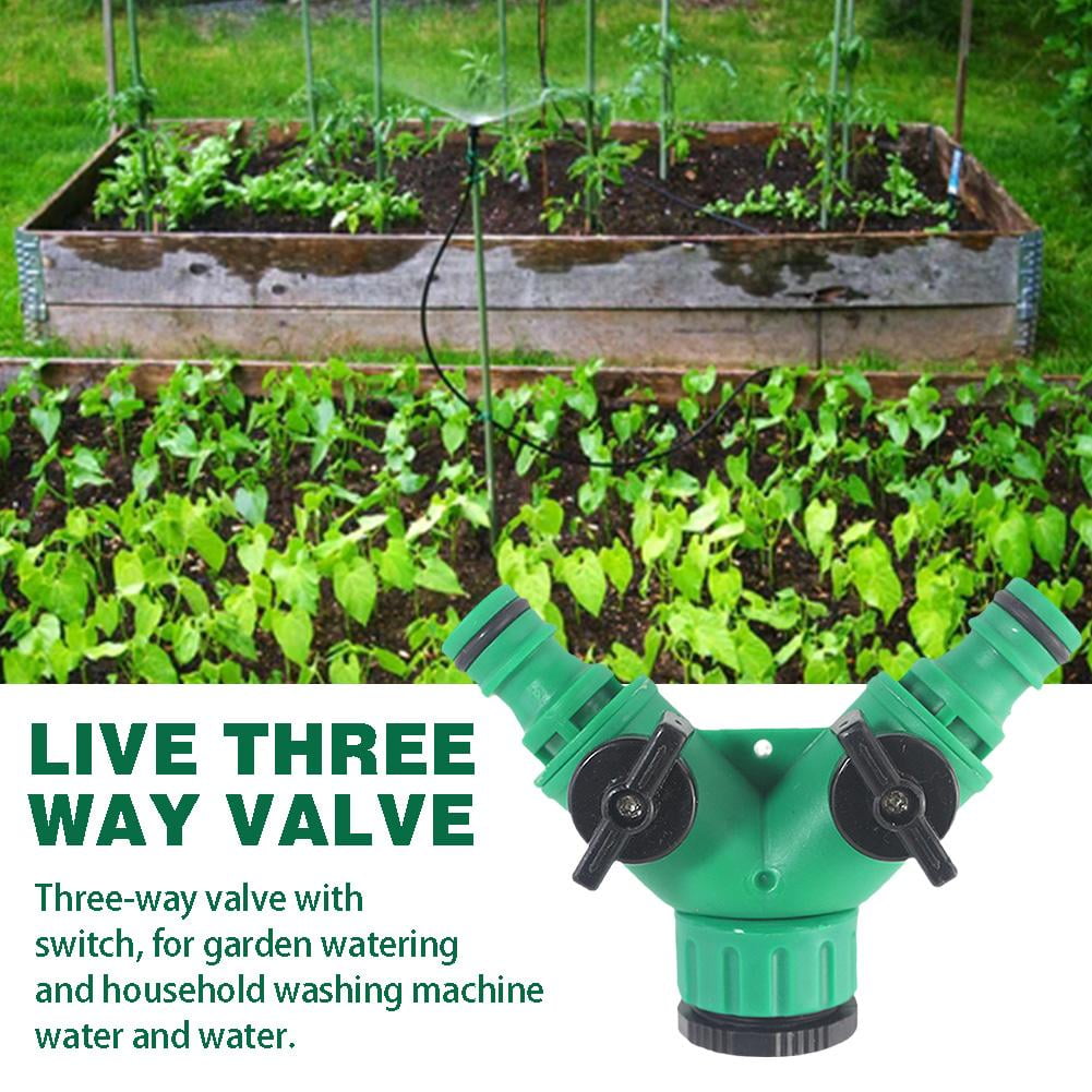 Ruifaya 2 Way Double Outside Garden Water Hose Pipe Tap Splitter Dual ...