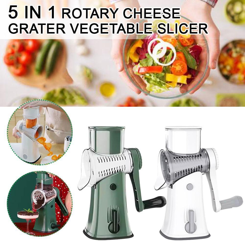 Ruifaya 5 in 1 Hand Crank Food Chopper, 5 in 1 Rotary Grater, 5 in 1 ...