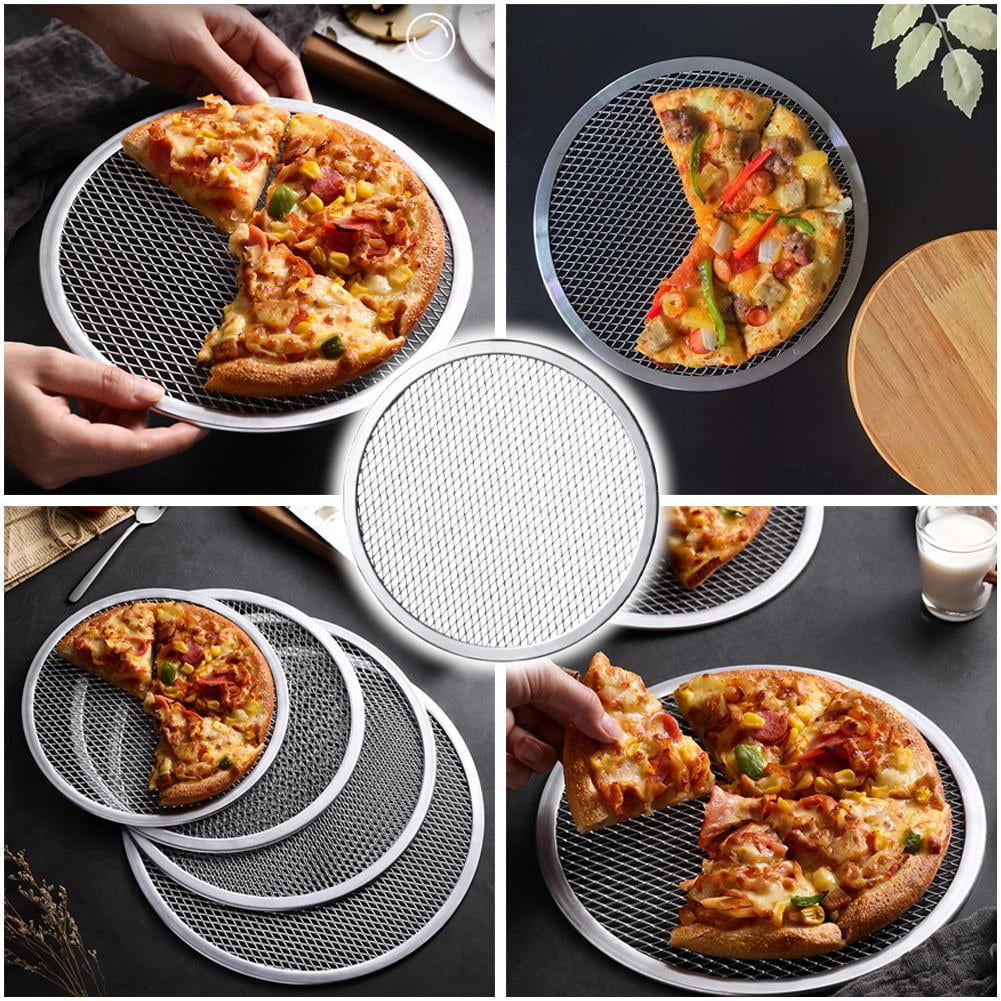 Ruifaya Aluminum Seamless Pizza Baking Screens Round Pizza Mesh Baking ...